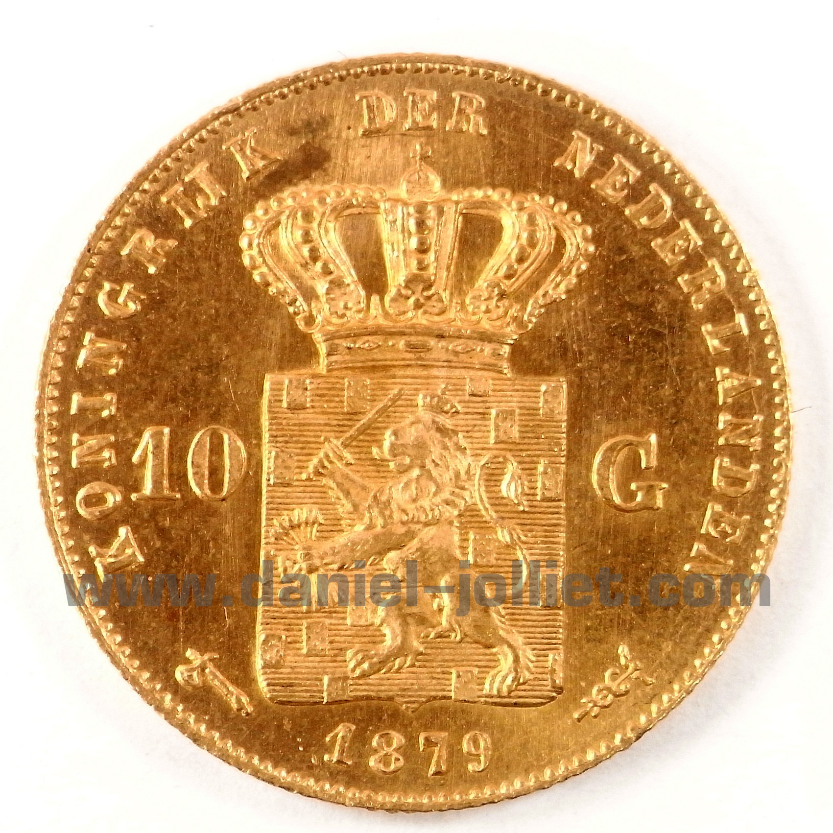 10 Gulden 1879 | Prix 885.25 CHF | Europe, Hollande | Acheter maintenant