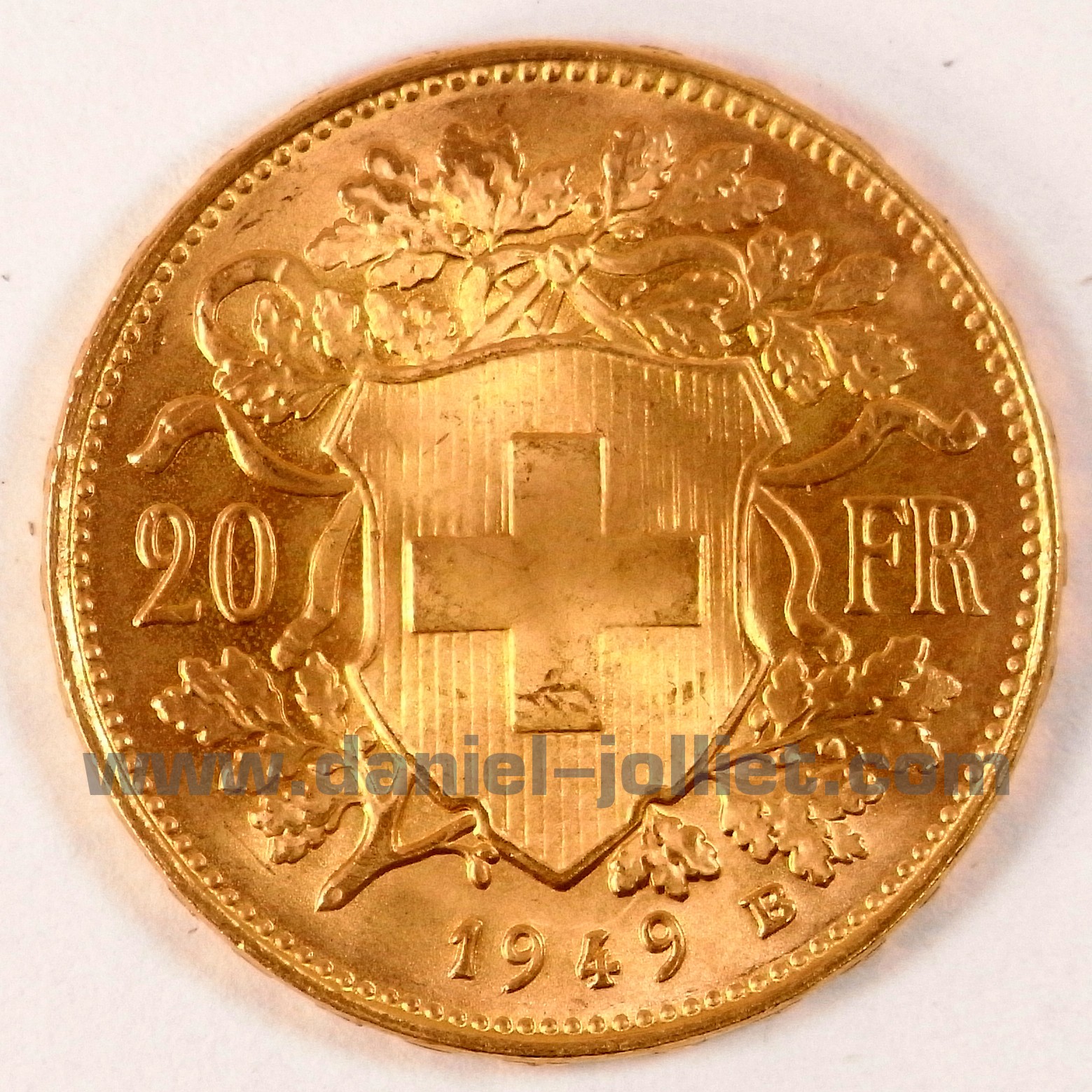 Vreneli 20 Frs 1949 | Prix 561.80 CHF | 20 francs Vreneli, Suisse ...