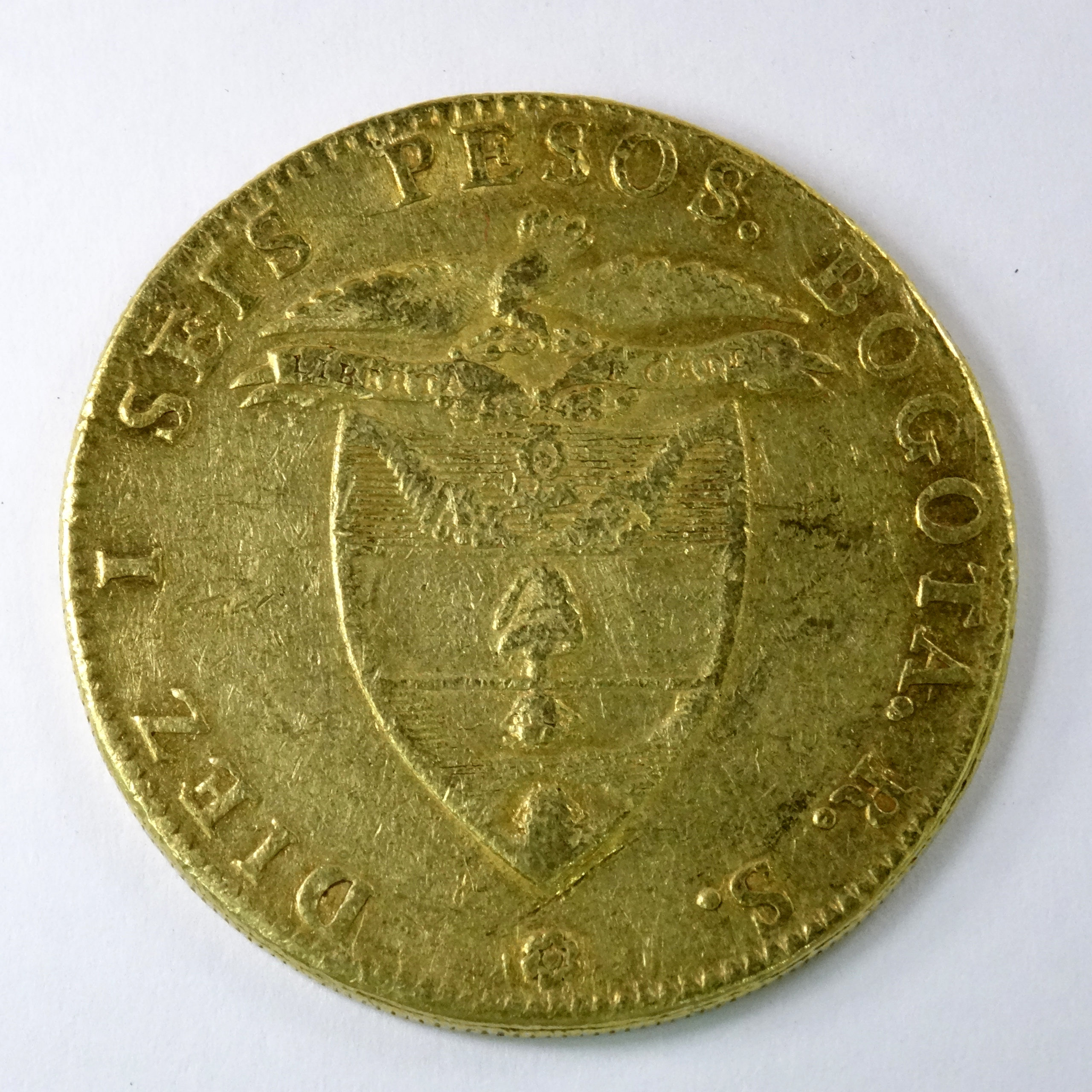 16 Pesos 1842 | Prix 3'198.60 CHF | Colombie, Monde | Acheter maintenant