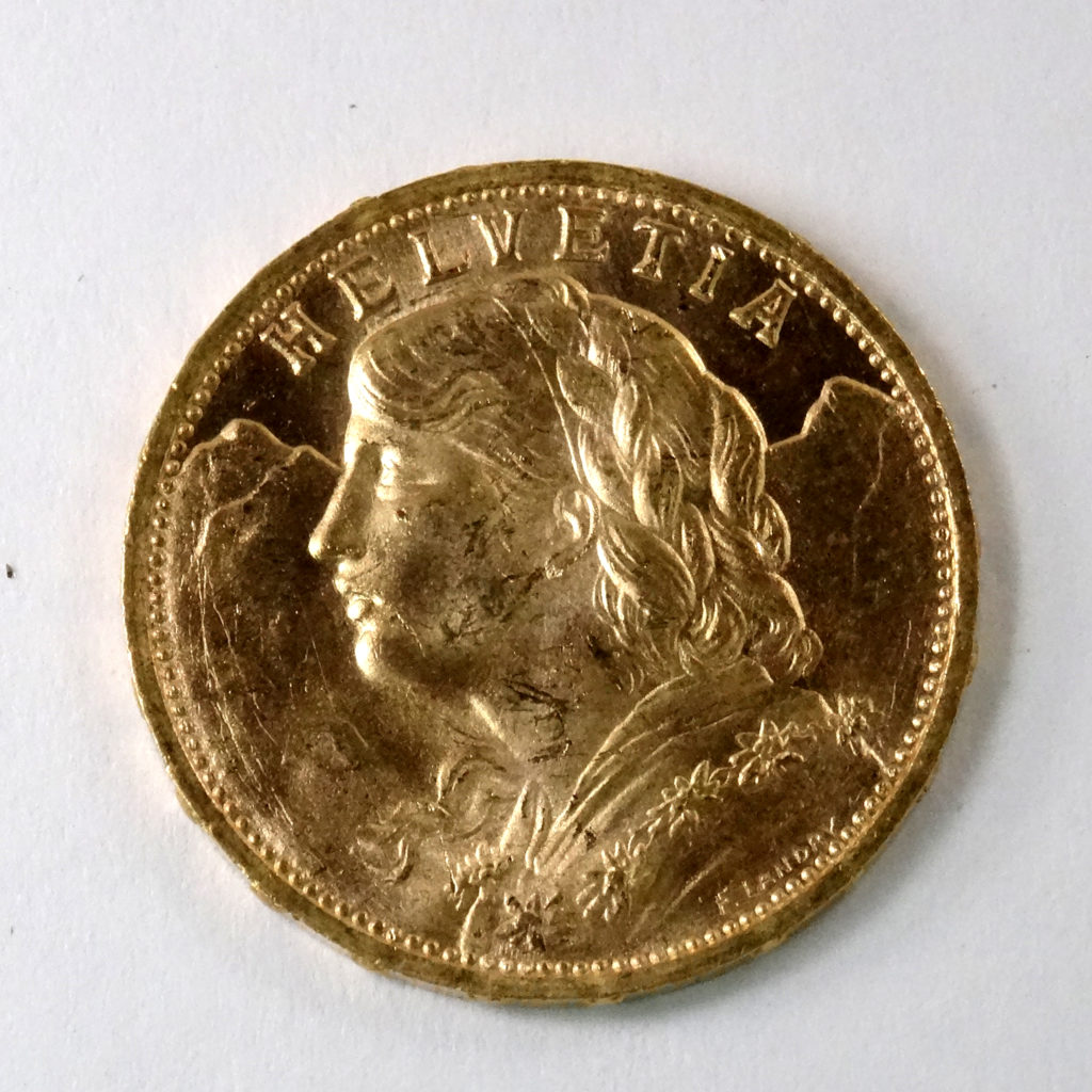 Vreneli 20 Francs 1927 | Prix 535.85 CHF | 20 francs Vreneli, Suisse ...