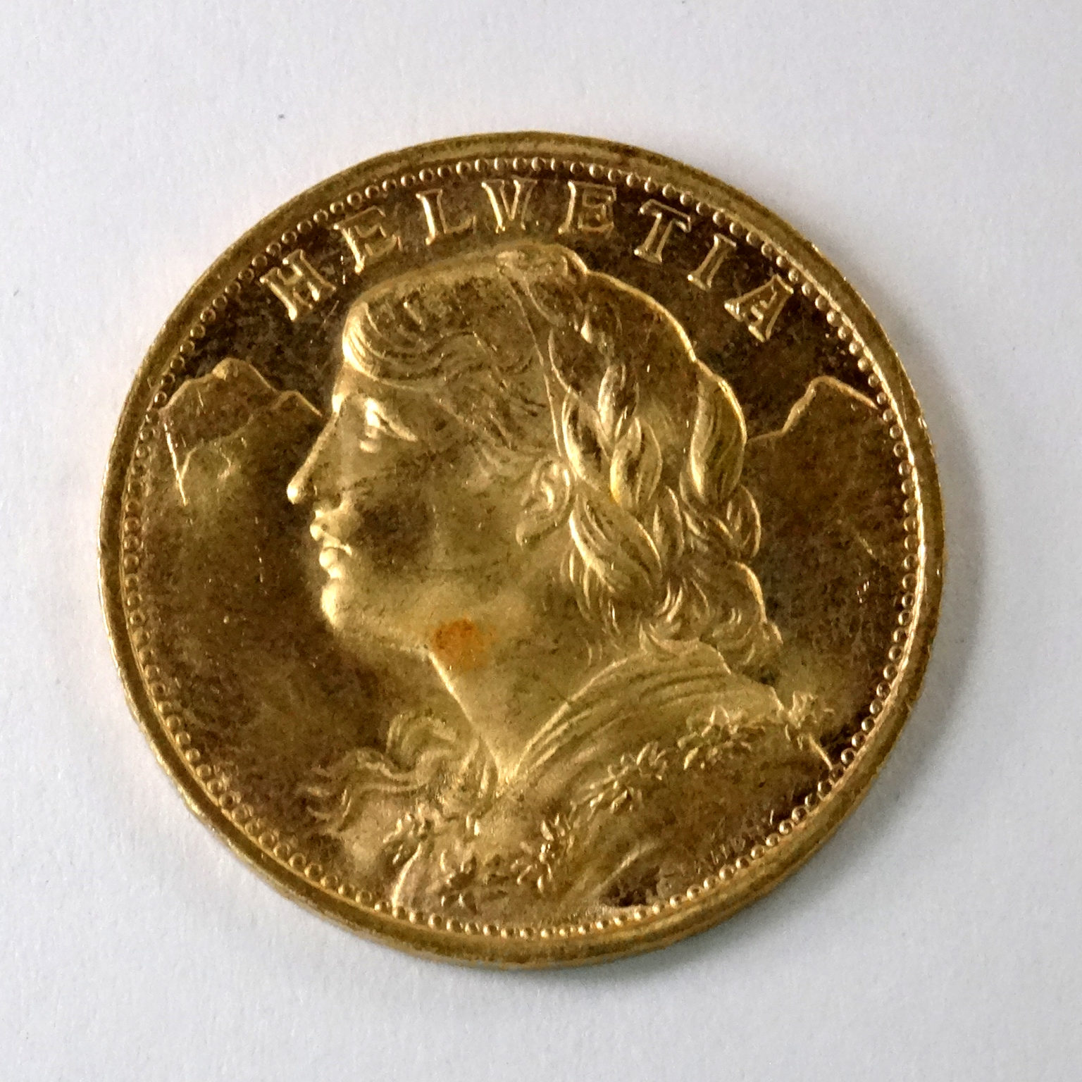 Vreneli 20 Francs 1935 LB | Prix 626.50 CHF | 20 francs Vreneli, Suisse ...