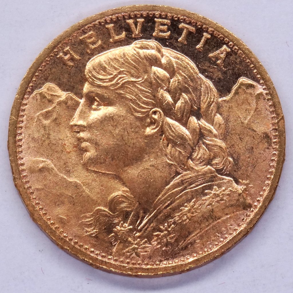 Vreneli 20 Frs 1935 B | Prix 585.05 CHF | 20 francs Vreneli, Suisse ...
