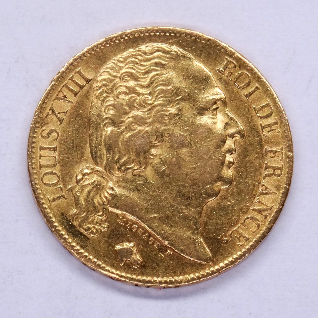 20 Francs Louis XVIII 1819 | Prix 687.20 CHF | 20 Francs, Europe, France | Acheter maintenant