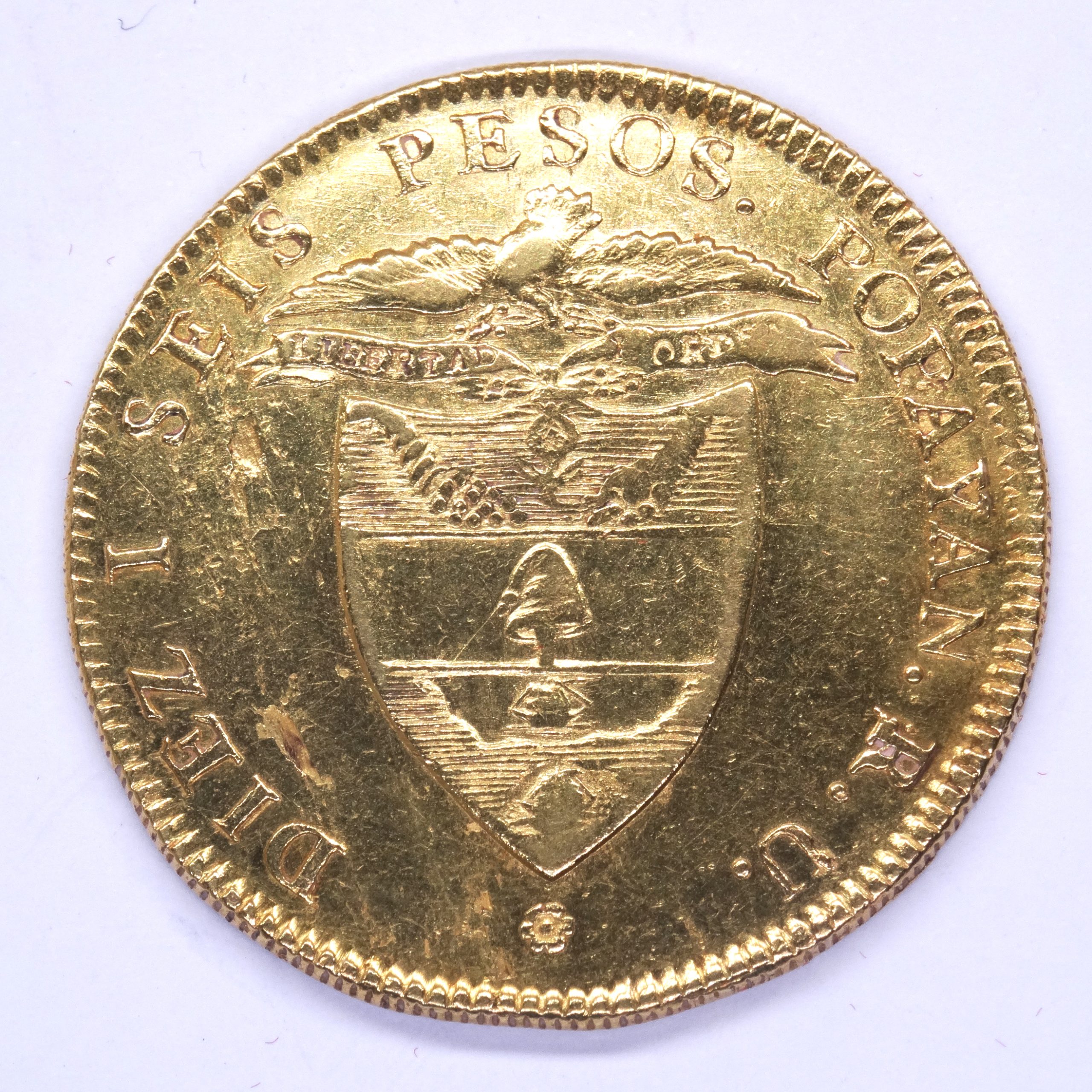 16 Pesos 1837 | Prix 2'460.55 CHF | Colombie, Monde, République ...