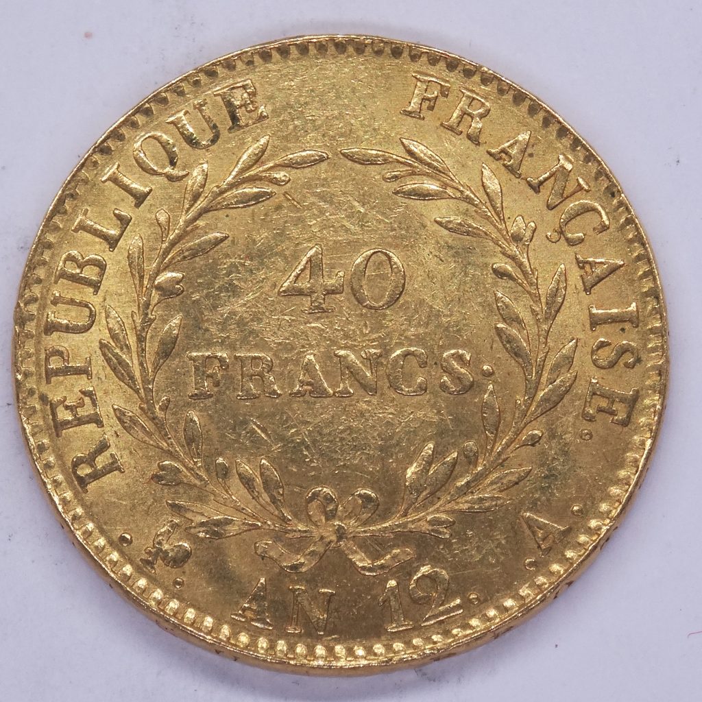 40 Francs AN 12 | Prix 1'171.35 CHF | 40 Francs, Europe, France ...