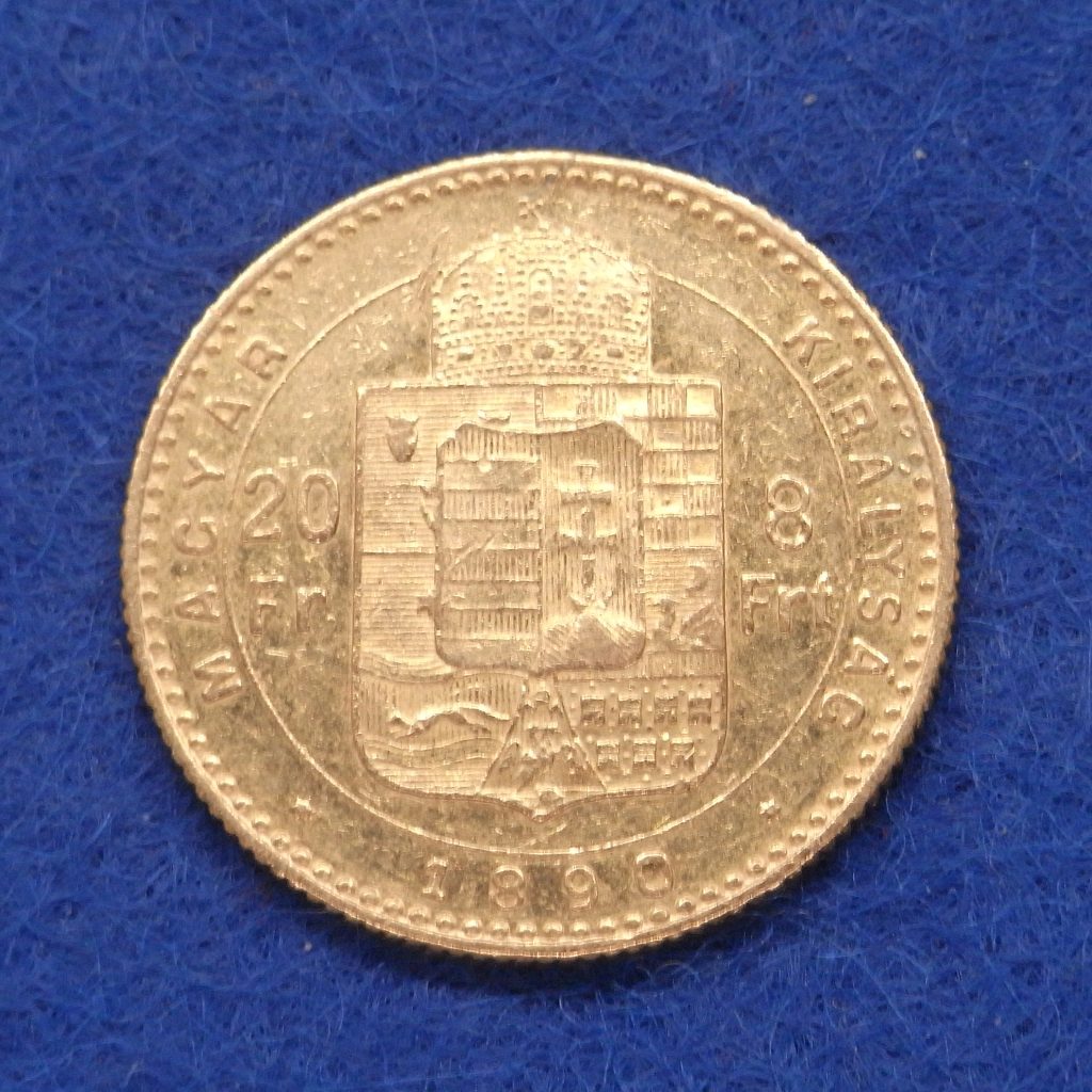 8 Forint 20 Francs 1890 | Prix 446.20 CHF | Europe, Hongrie | Acheter ...