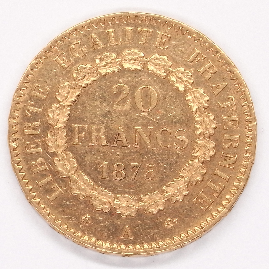 20 Francs 1875 | Prix 586.00 CHF | 20 Francs, Europe, France | Acheter ...